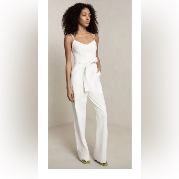 A.L.C. | Pants & Jumpsuits | Alc Jumpsuit Mila White Romantic Boho ...